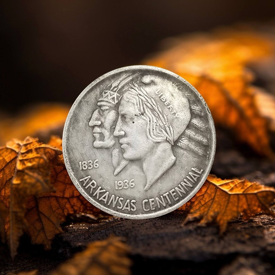 1836 1936 1937 Arkansas Commemorative Silver Half Dollar Coin ...