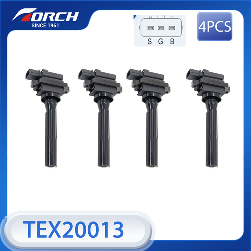 4x Torch Ignition Coil TEX20013 Replace for 3341077E21 33410-77E21 ...
