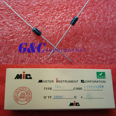 100Pcs x 1N5817 5817 DIODE VISHAY/MIC DO-41 A3GS | eBay