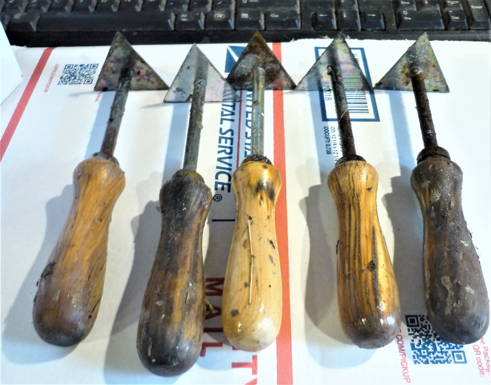 40 Items-Hide Fleshing Scraper-Triangle-Tool-Multi-Purpose-MUST SEE ...