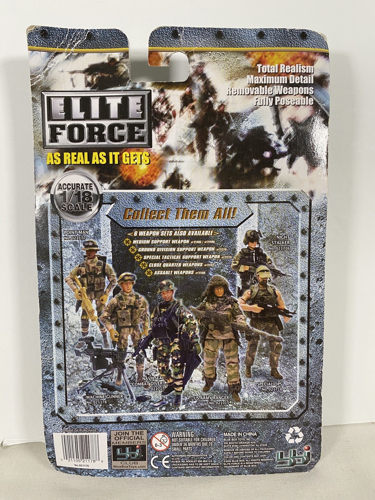 BBI Elite Force 1:18 USMC Figure: Machine Gunner Graham White NEW ...