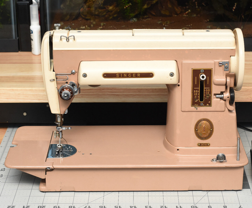 Vintage Two Tone Singer 301A Sewing Machine Portable Tested & Serviced ...