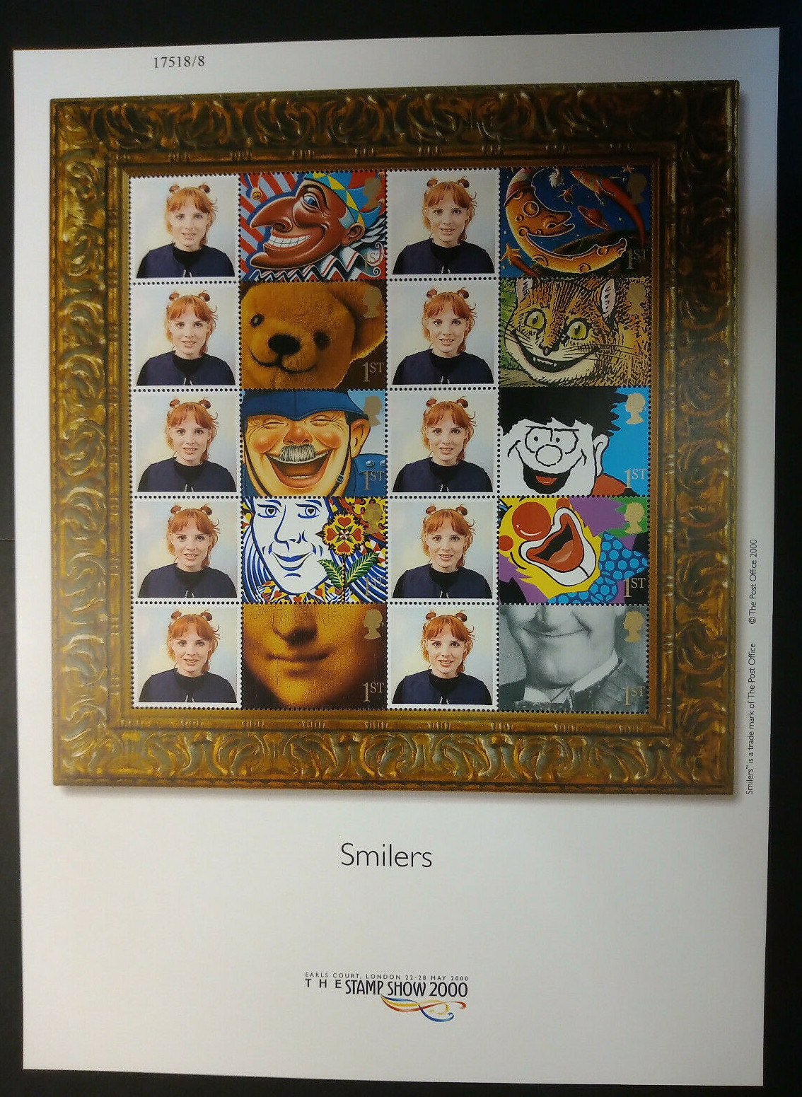 GB 2000 LS1 Personalised Generic Smiler Sheet 10x 1st 'Smiles ...