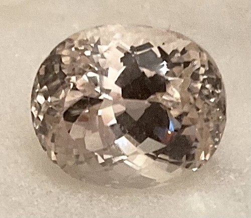 Collector Gemstone Spodumene Triphane, Large Faceted Oval,11.70cts ...
