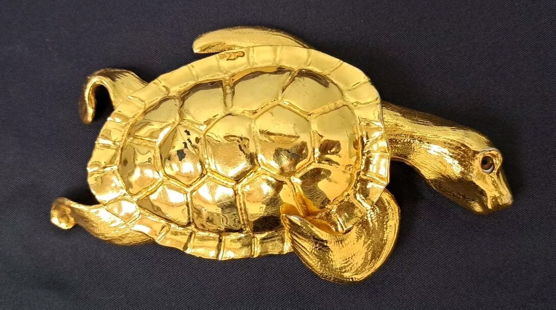 christopher ross Turtle belt buckle. 1991 | eBay