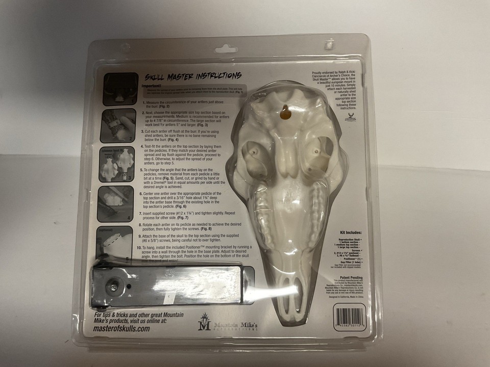 Mountain Mike's Skull Master Antler Mount Kit - Easy Assembly & Natural ...