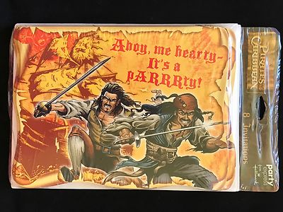 Hallmark Party Express Pirates Of The Caribbean Party Invitations 8 ...