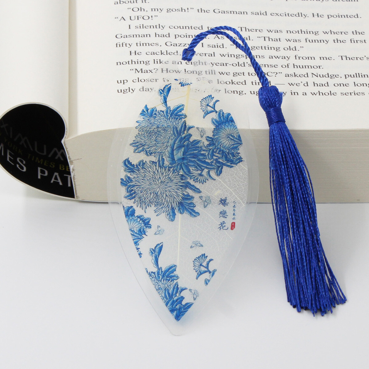 6Pcs Handmade Leaf Vein Bookmarks with Tassels Chinese Paintings Best ...