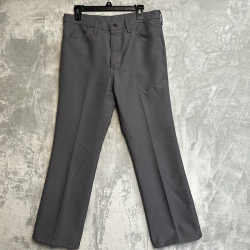 Wrangler 82GY Regular Fit Men's 34x30 Gray Polyester Pants Wrangler ...