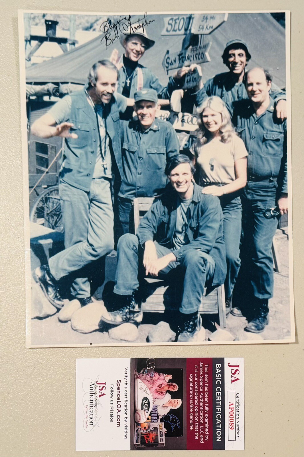 William Christopher Signed Autographed M*A*S*H Cast 8x10 Photo JSA Cert ...