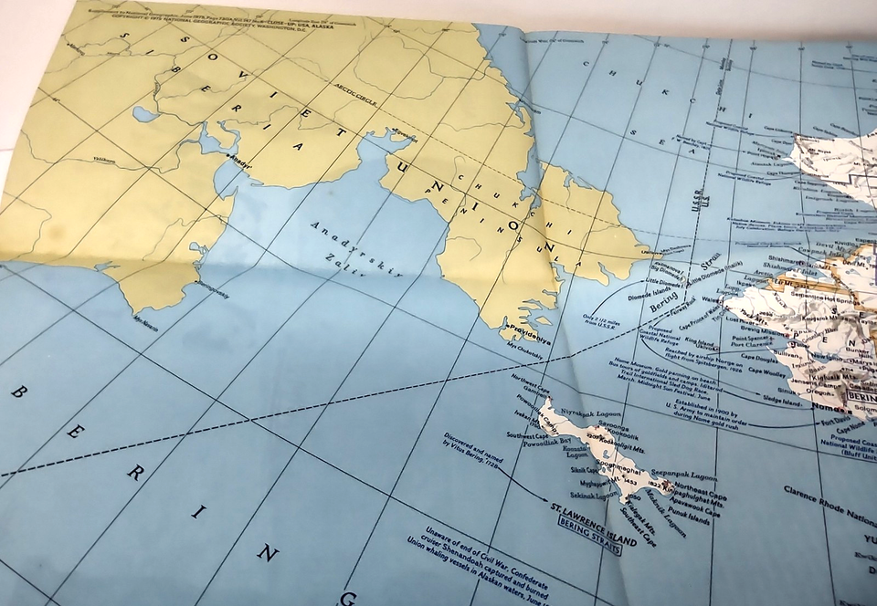 National Geographic Close Up USA Map Of Alaska June 1975 | eBay