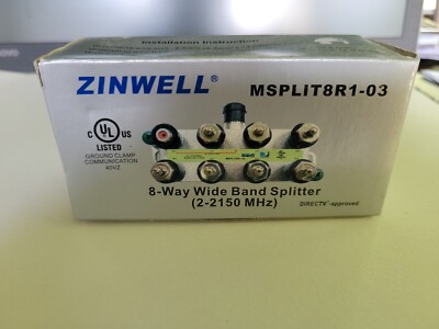 New Zinwell Directv MSPLIT8R1-03 8-Way Wide Band SWM Splitter 2-2150 ...