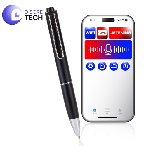 Listening Device Spy Hidden Pen Voice Recorder WIFI LIVE Remote Access ...