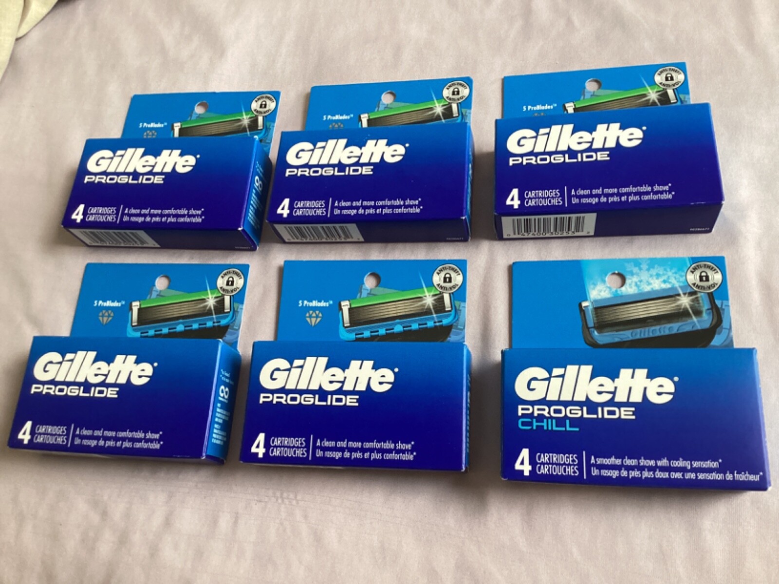 Gillette Proglide Men Razor Blades 20 Cartridges +4 Chill , Original | eBay