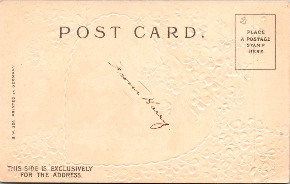 With Kind Regards Greeting Card Blue Flowers Watermill Vintage Postcard ...