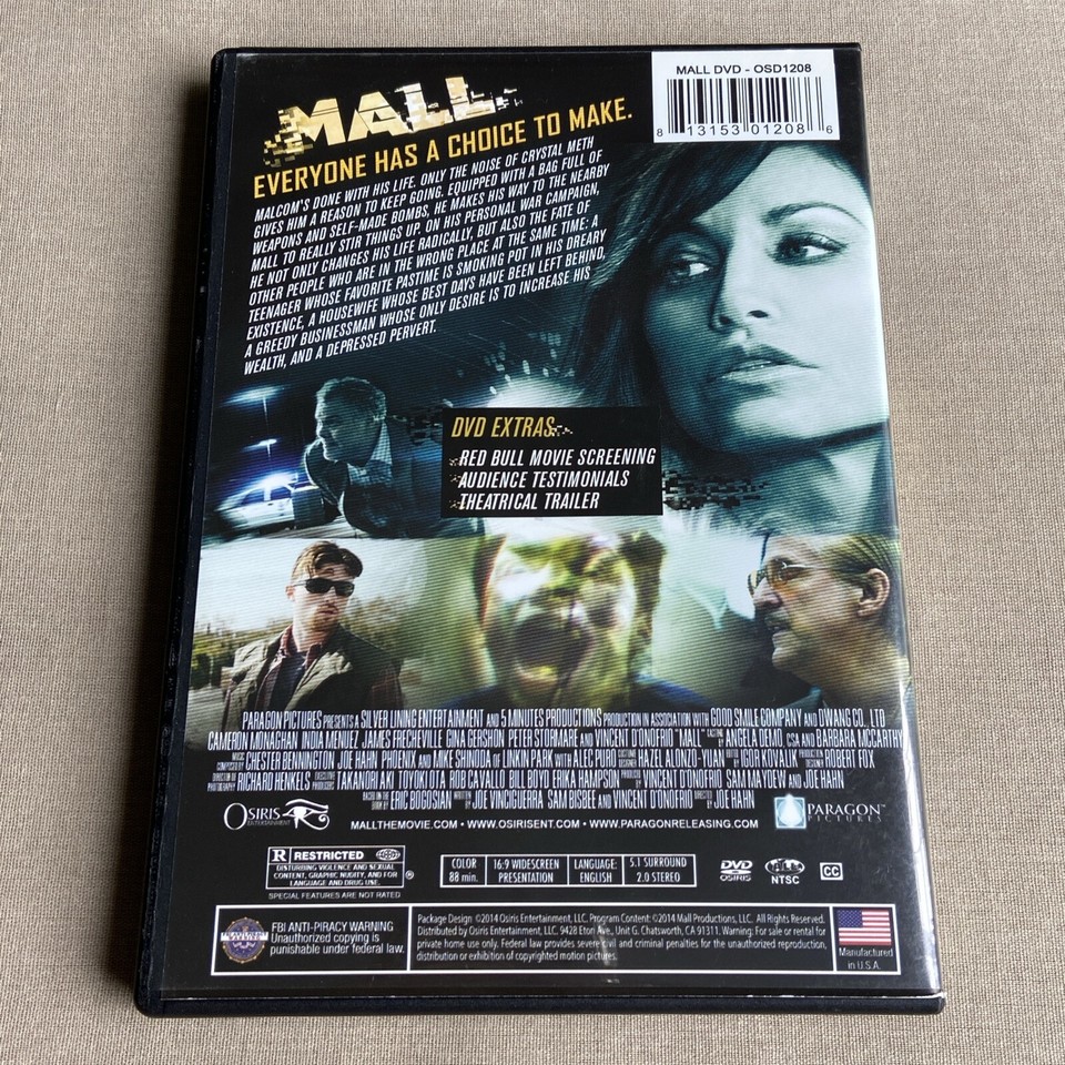 Mall (DVD 2014) Action Drama Linkin Park Cameron Monaghan James ...
