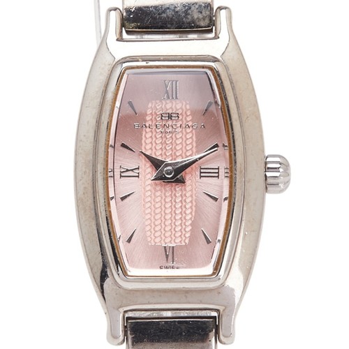Balenciaga Bangle Watch, Quartz, Pink Dial, Stainless Steel, Women's ...