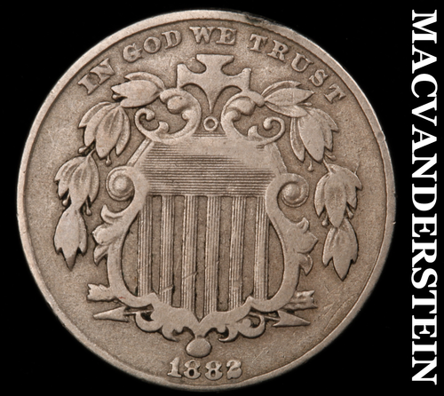 1882 Shield Nickel - FS-999 - Scarce Better Date No Reserve #E291 | eBay