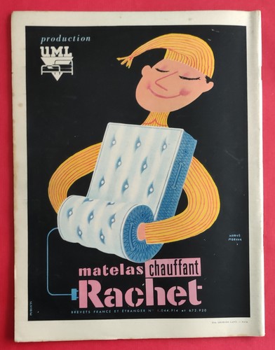 PUBLICITE de PRESSE Matelas Chauffant RACHET Illustration de Hervé ...