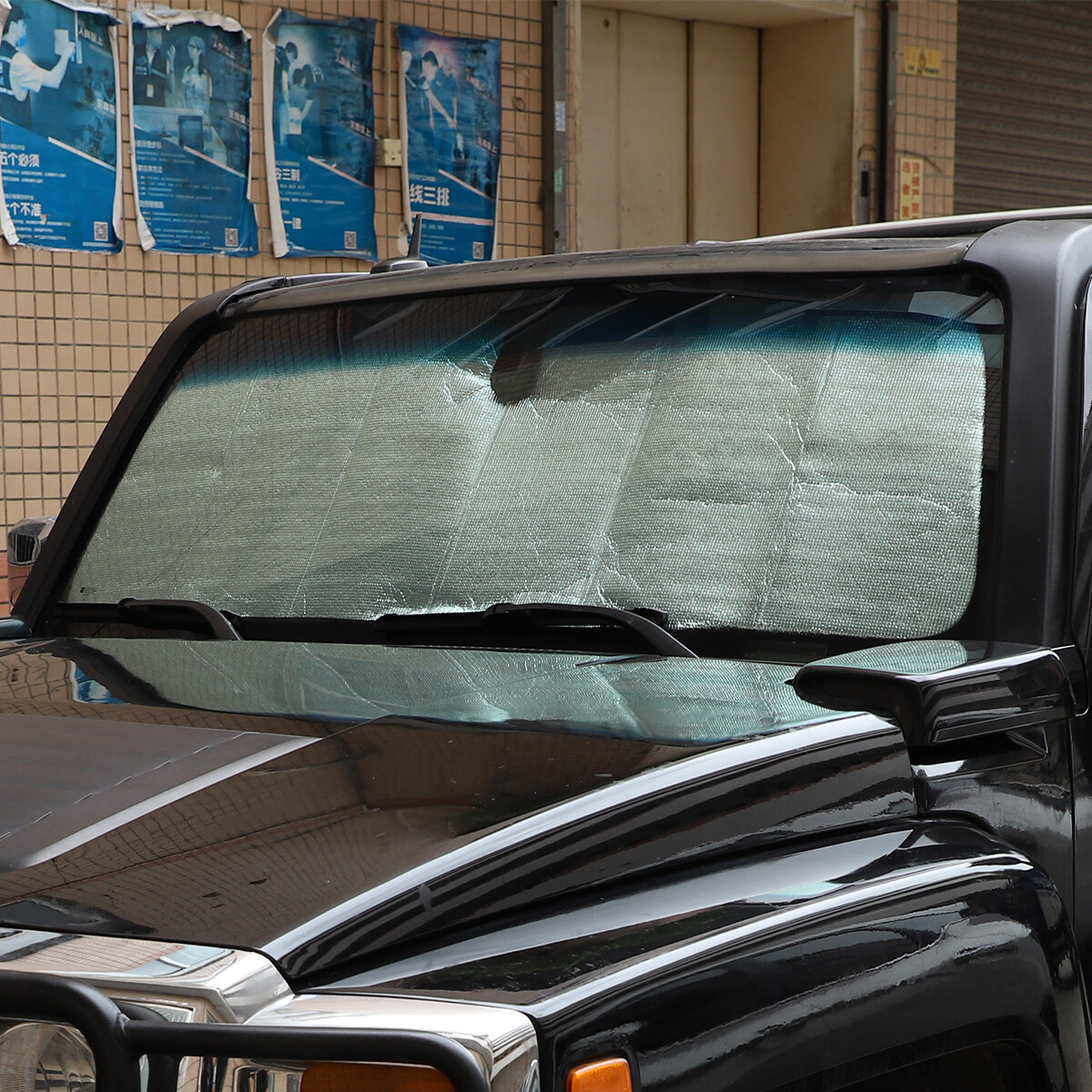 Full Window Sun Shade Set Interior UV Protection Custom Fit For Hummer ...