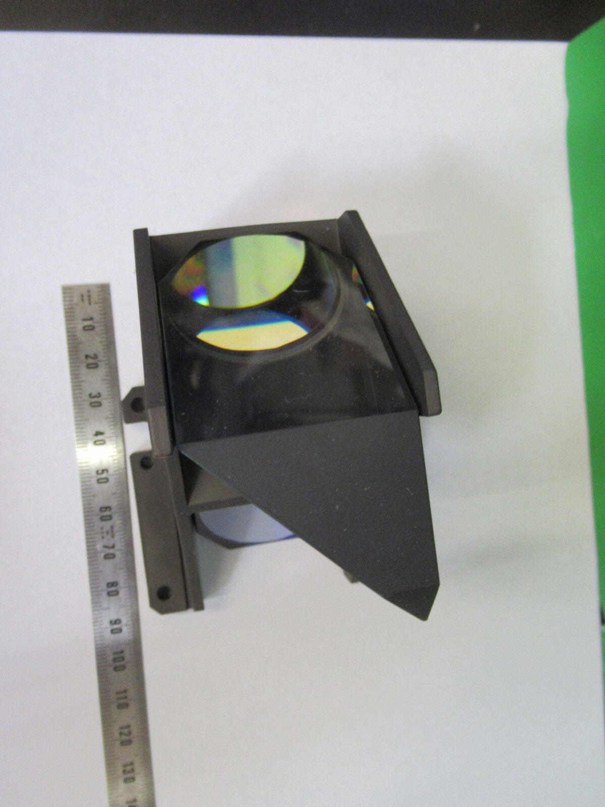 OPTICAL MIL SPEC GLASS PRISM ASSEMBLY COATED LASER OPTICS AS PICTURED ...