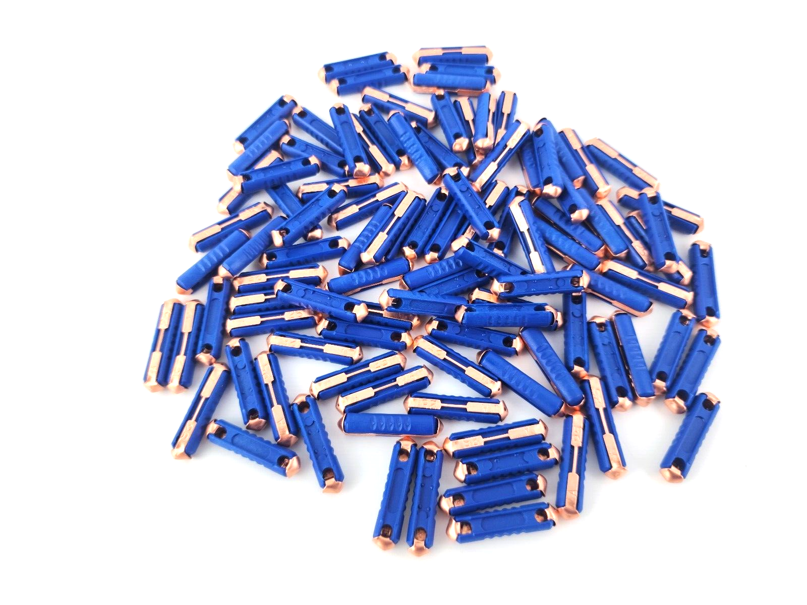 100pcs Flosser 25A Blue Torpedo Bullet Style Fuses ATS GBC European | eBay