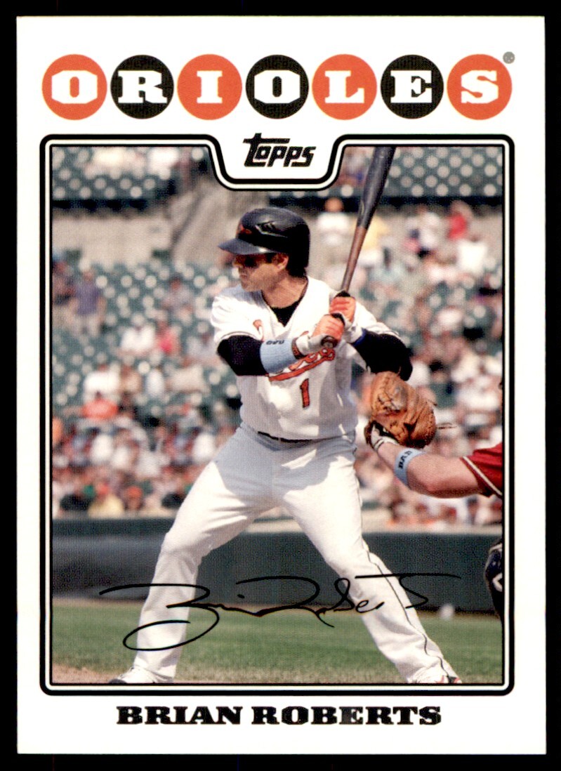 2008 TOPPS #355 BRIAN ROBERTS BALTIMORE ORIOLES | eBay