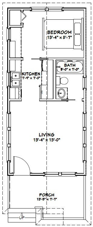 14x30 Tiny House -- 419 sq ft -- PDF FloorPlan -- Model 1C | eBay