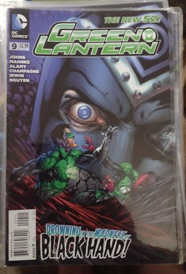 GREEN LANTERN #9 2012 DC the new 52 sinestro INDIGO TRIBE BLACK HAND | eBay