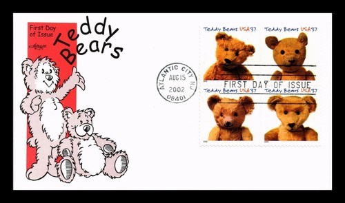 DR JIM STAMPS US COVER TEDDY BEARS FIRST DAY ISSUE SETENANT ARTMASTER CACHET | eBay