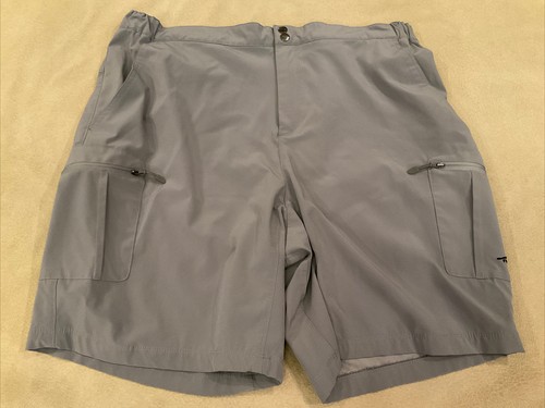 Reel Life shorts mens 17.5” waistband grey no tag fishing | eBay