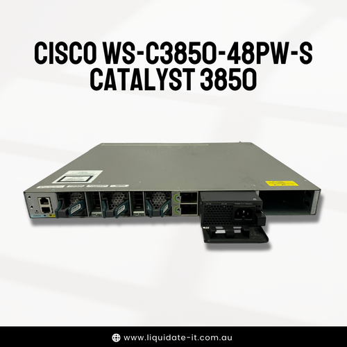 CISCO WS-C3850-48PW-S Catalyst 3850 48 Port GIG PoE with C3850-NM-2-10G ...
