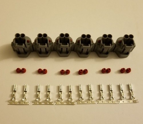 Nippon Denso 2 Pin Fuel Injector Connectors terminals seals ID2000 | eBay