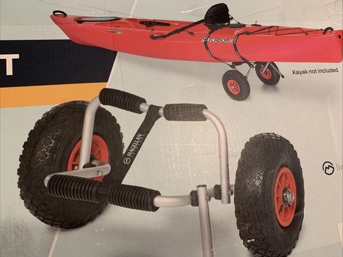 Foldable Kayak Canoe Jon Boat Carrier Dolly Trailer Trolley Transport ...