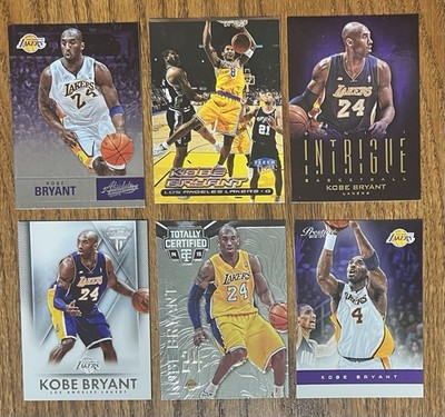 6 KOBE BRYANT Cards Totally Certified Absolute Titanium Intrigue Fleer ...