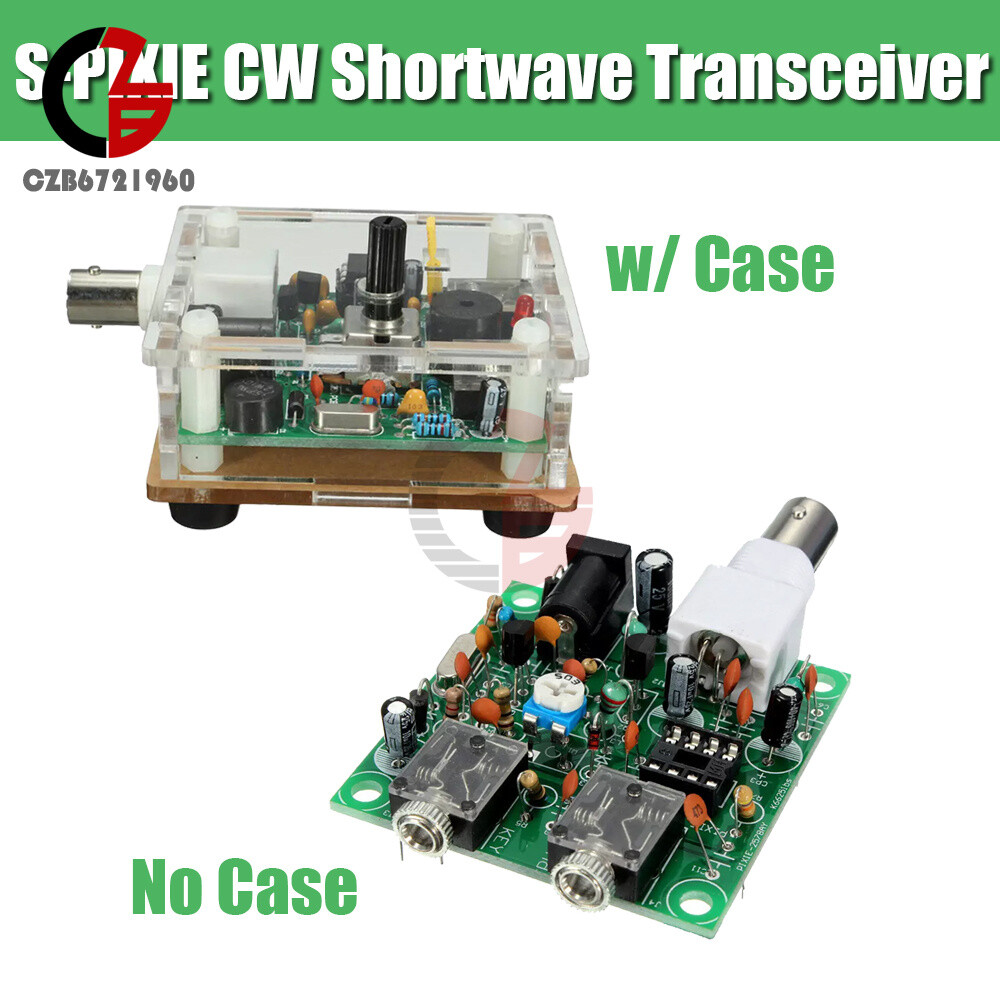 S-PIXIE CW Amateur Shortwave Ham Radio Transceiver 7.023Mhz Telegraph w ...