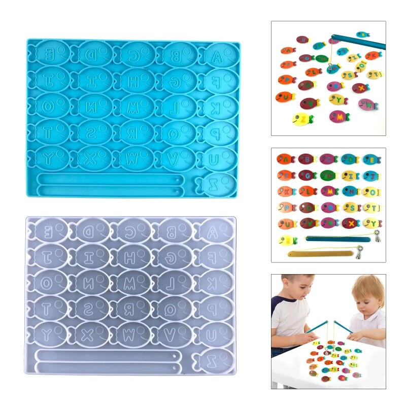 1 Set Epoxy Silicone Fishing Game Toy Mold for Toddlers Games | eBay