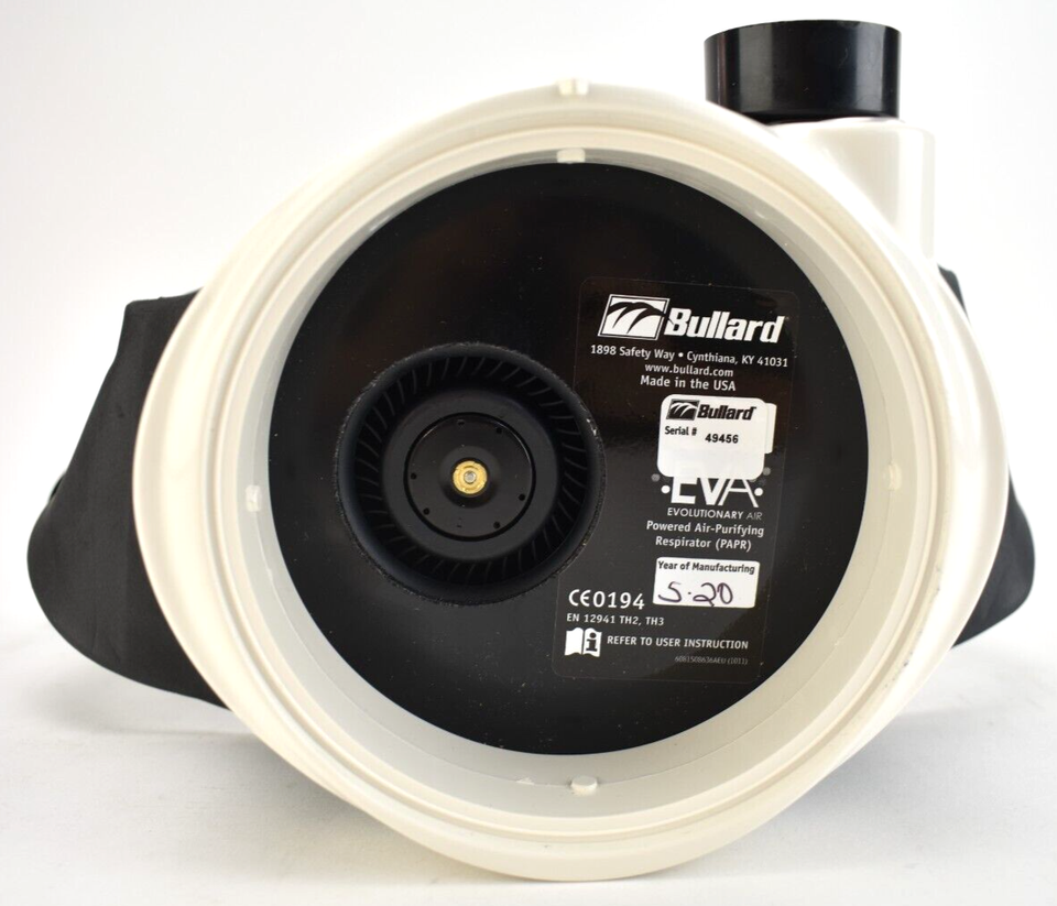 NEW Bullard EVA Evolutionary Air Powered Air-Purifying Respirator (PAPR ...