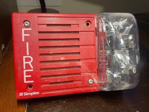 Simplex 4903-9150 Fire Alarm Speaker/Strobe Wall Red | eBay