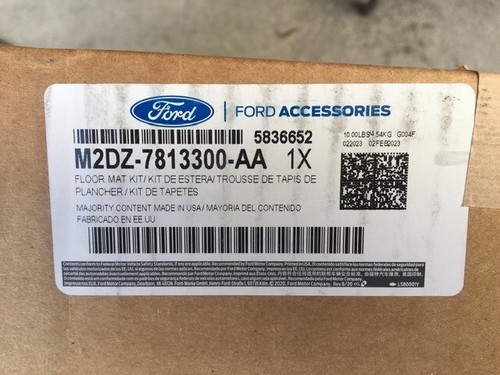 OEM NEW 2021-2024 FORD BRONCO (4PC) FLOOR MAT KIT M2DZ 7813300 AA | eBay