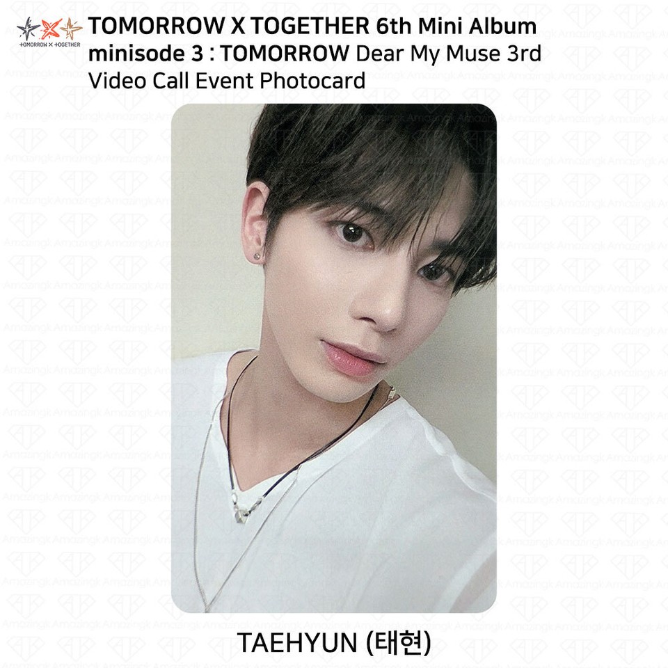 TXT minisode 3: TOMORROW Dear My Muse 3rd Video Call Fan Sign Event Photocard | eBay