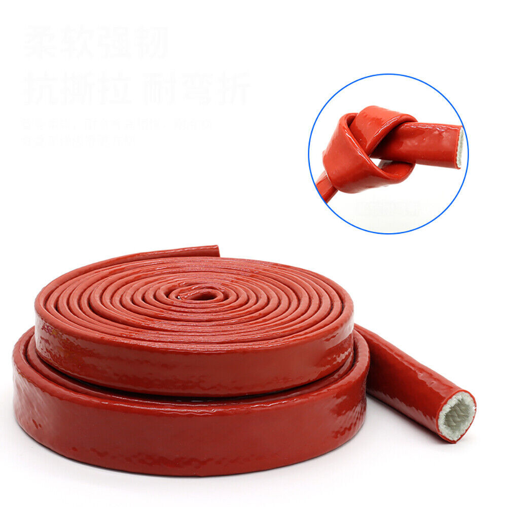 Fibreglass Silicone Fire Protective Sleeving Dia 4mm - 130mm Heat ...