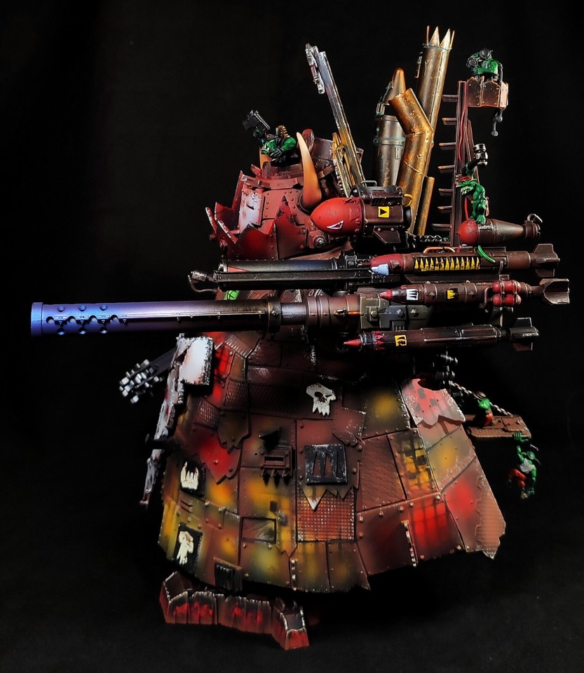 Stompa painted Warhammer 40k Orks Morkanaut Gorkanaut Big Mek Deff ...