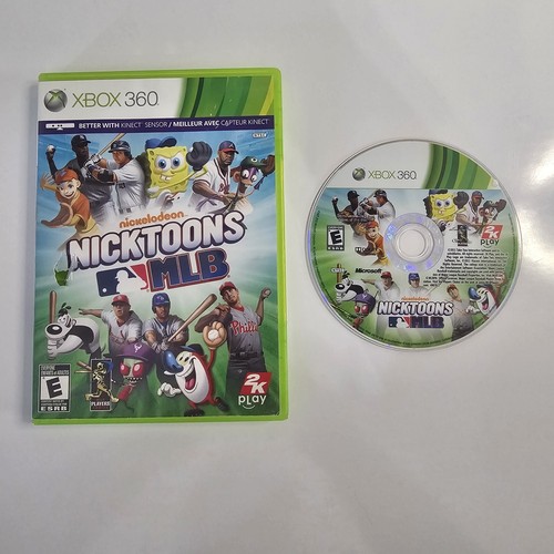 Nickelodeon Nicktoons MLB (Microsoft Xbox 360, 2011) - Damaged Case ...