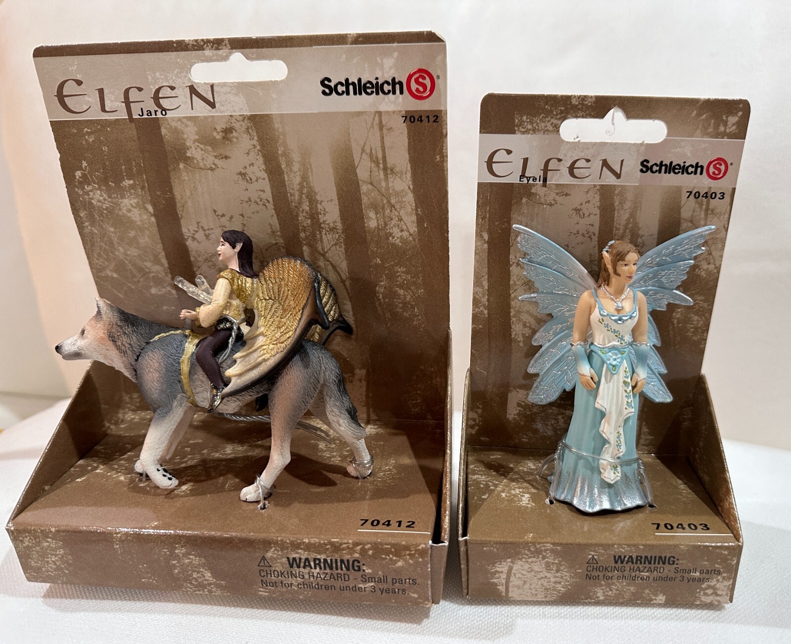 New Lot Of 2 Schleich Beyala Jaro Wolf Rider Elf Fantasy Figure 70412 ...