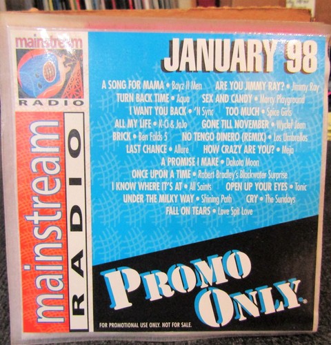 LOT OF 12 PROMO CD's FROM MAINSTREAM RADIO JANUARY 1998 VARIOUS ARTISTS ...