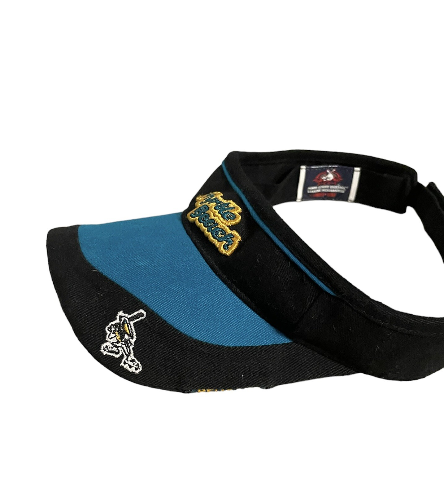 Vintage Myrtle Beach Pelicans Baseball Visor Hat Cap Adjustable Black ...