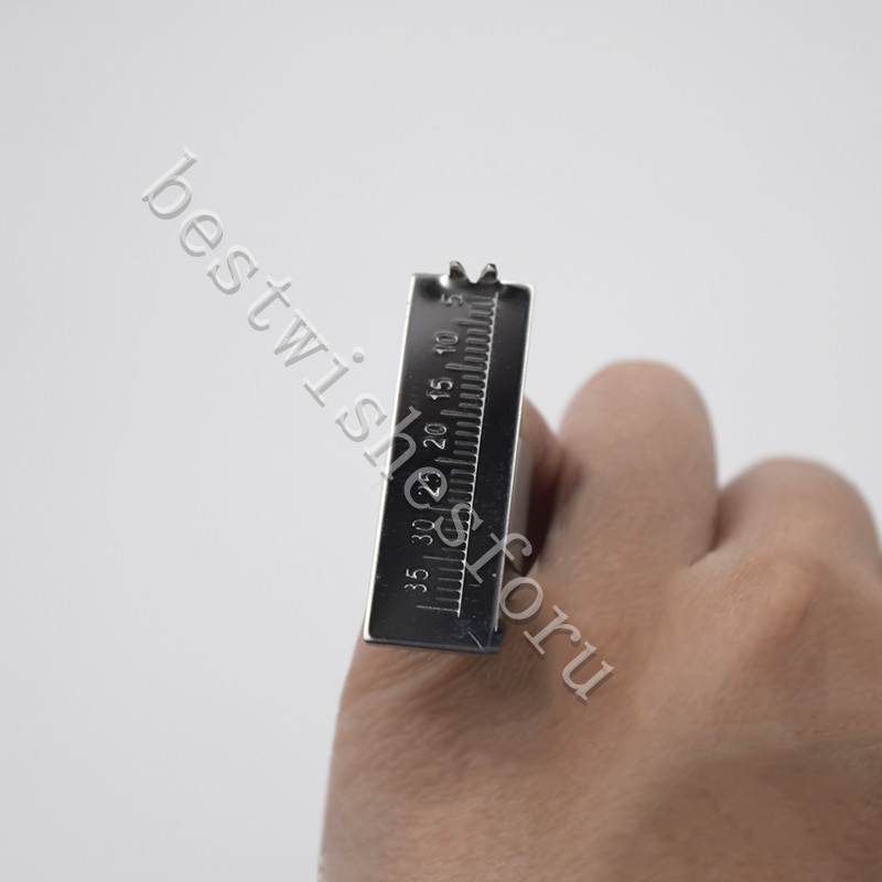 Dental Endo Scale Ruler Finger Ring Span 35mm Endodontic Gauge Reamer ...
