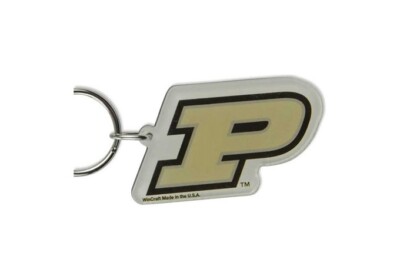 Purdue Boilermakers NCAA Football Basketball logo Key Ring SET OF 2 ...