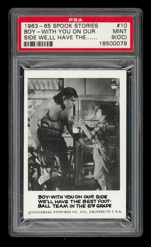 1963 Spook Stories Set-Break # 10 Boy-With You On Our PSA 9 MINT (OC ...